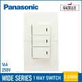 Panasonic Wide Series 1 Way Switch - 1, 2, 3 Gang or Device Only ...
