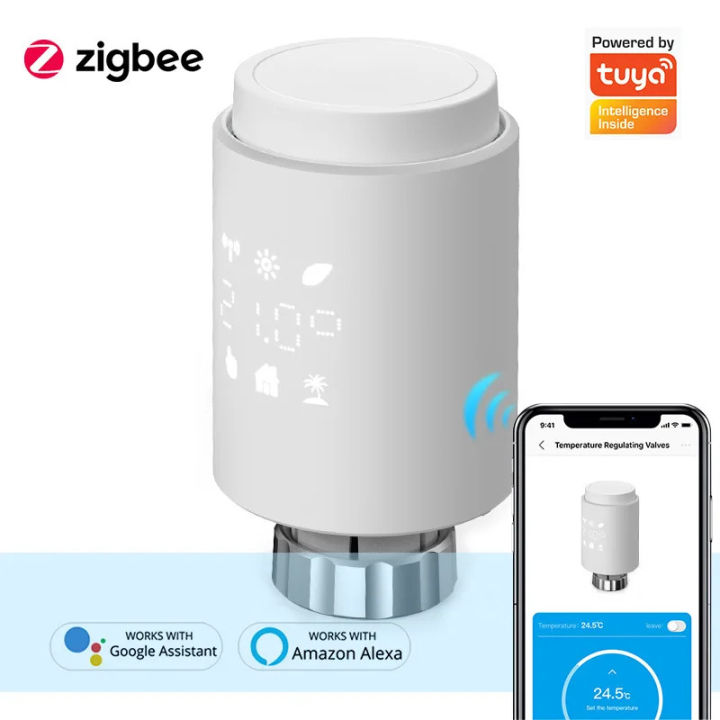 Tuya ZigBee Smart Thermostatic Radiator Valve TRV Heater Actuator APP ...