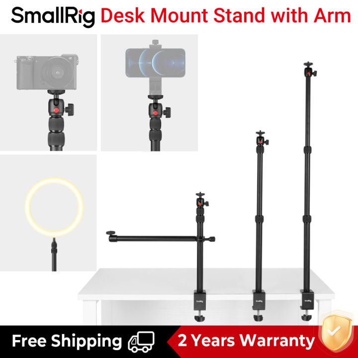 SmallRig Desktop Mount Stand with Auxiliary Holding Arm Live Streaming ...