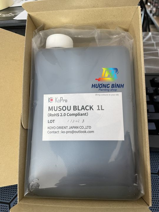 Sơn Musou Black - SƠN ĐEN NHẤT THẾ GIỚI (bình 1 lít) | Lazada.vn