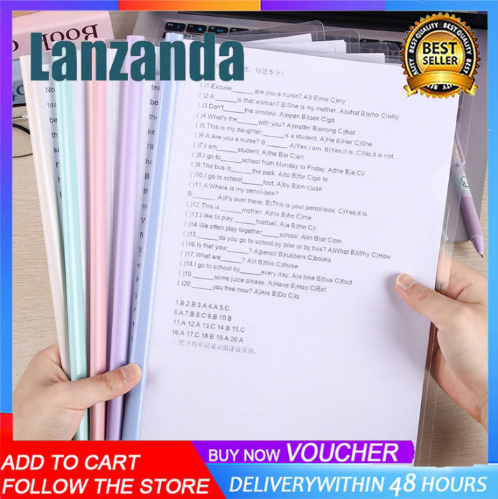 10 Pack Clear Report Covers with Sliding Bars, A4 Size Presentation ...