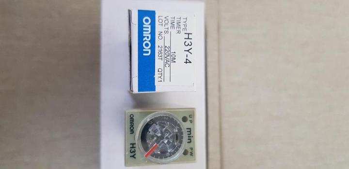 H3Y-4 OMRON AC220V Delay Timer Time Relay 0 - 10 Min. with Base | Lazada.co.th