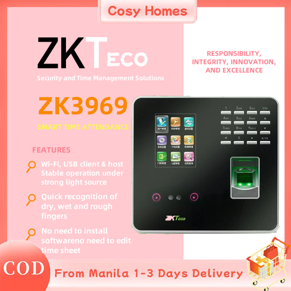 WIFI ZKTeco Biometric fingerprint Attendance machine Time card ...