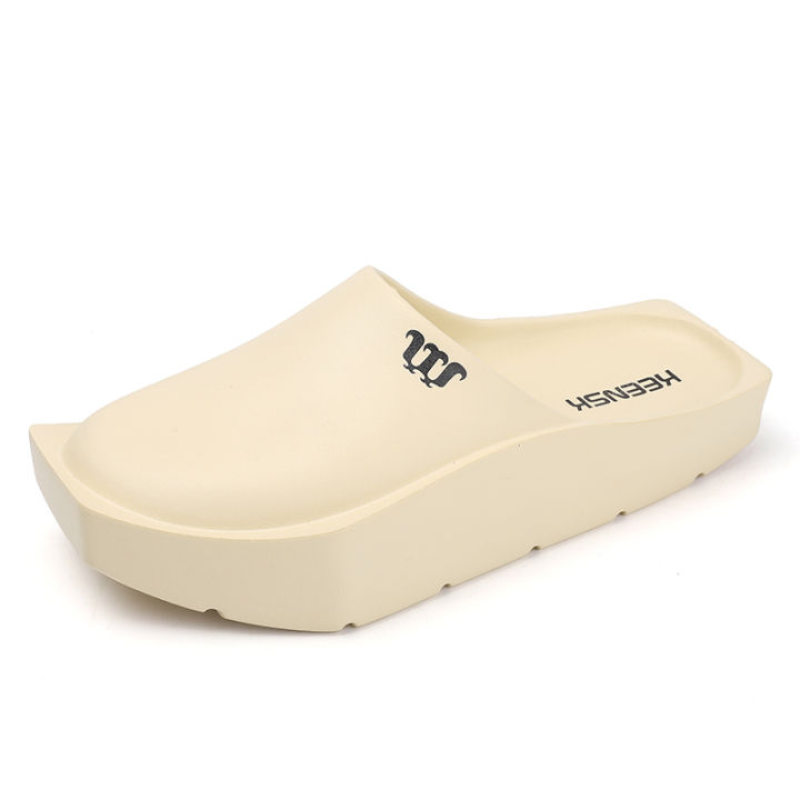 Closed Toe Half Shoes For Men Rubber Slippers Slip-On Slides Garden ...