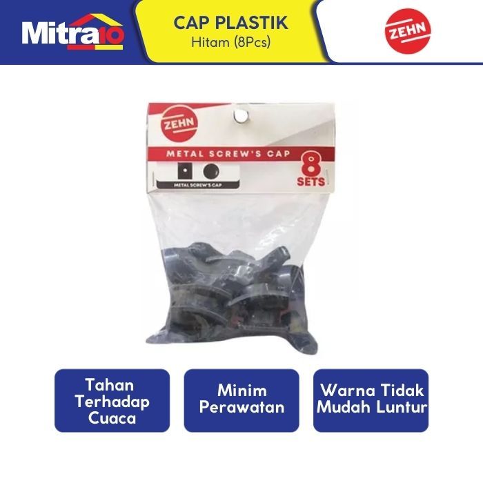 Zehn Plastik Penutup Atap Hitam ( 8 Set/Pack ) | Lazada Indonesia
