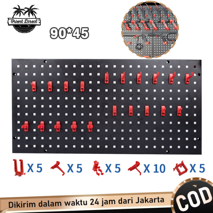 Rak Bengkel Perkakas 90x45cm Perlengkapan Rak Wall Perforated Rack Tool ...