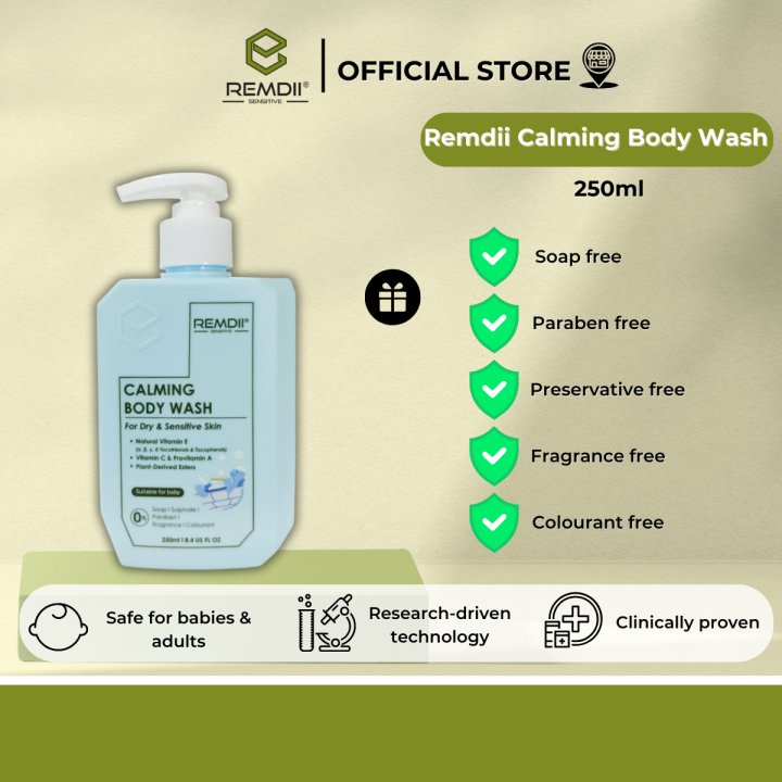 Remdii Gentle Body Wash 250ml (New Look) suitable for babies, adults ...