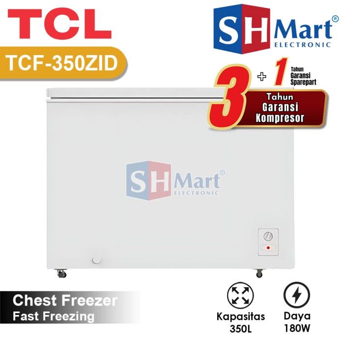 Chest Freezer Tcl 350 Liter TCF-350ZID With Led Light Freezer Box Garansi Resmi | Lazada Indonesia
