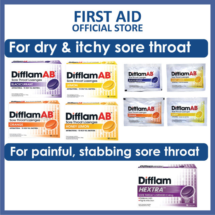 Lozenges Difflam AB / Hextra Sore Throat | Lazada