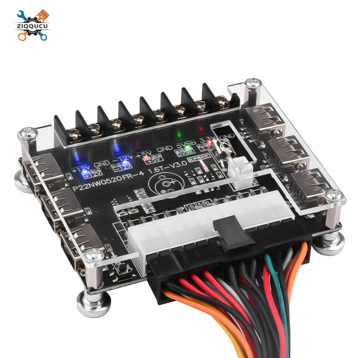 Ziqqucu Power Supply Connector SATA ATX Multiple Power Supply Adapter ...