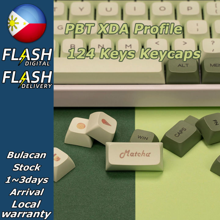 Matcha Theme 124 Keys Keycaps For Mechanical Keyboard Sublimation PBT ...