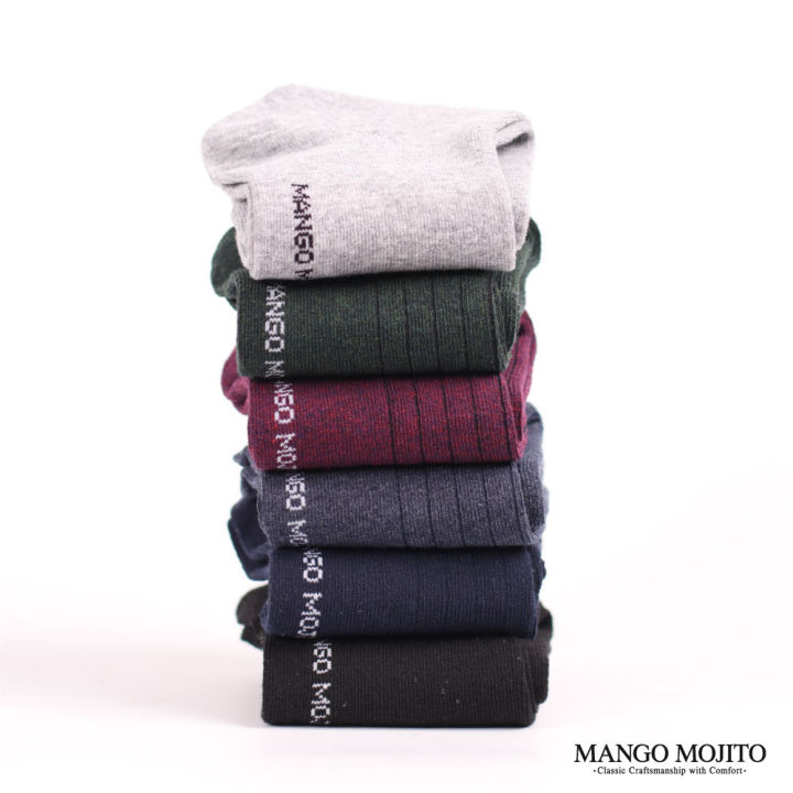 MANGO MOJITO Sustainable Socks ถุงเท้าผ้าจากวัสดุรีไซเคิล | Lazada.co.th