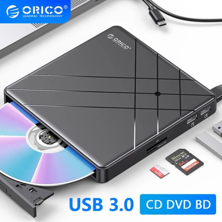 ORICO เครื่องอ่านเครื่องบันทึกลงฮาร์ดดิสก์ภายนอกสำหรับ5 \ "CD R/rw ROM ...