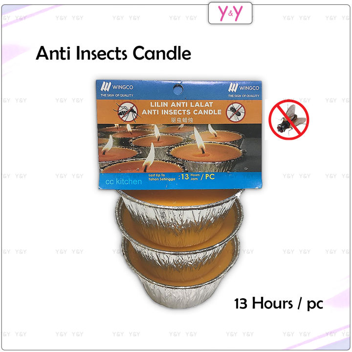 3pcs Naturals Mosquito Repellent Candle / Anti Insects Candle - Outdoor ...