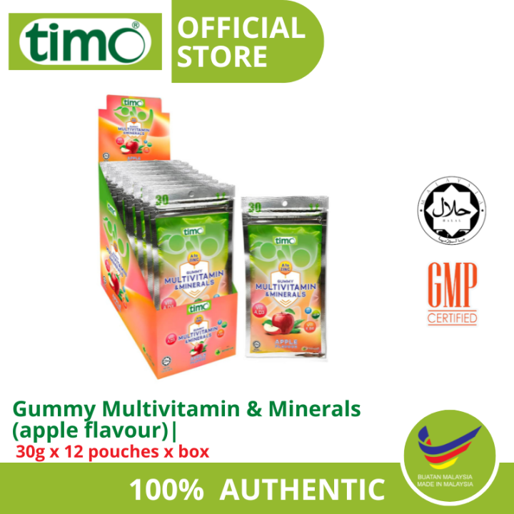 Timo Gummy Multivitamin & Minerals (apple flavour) | Lazada