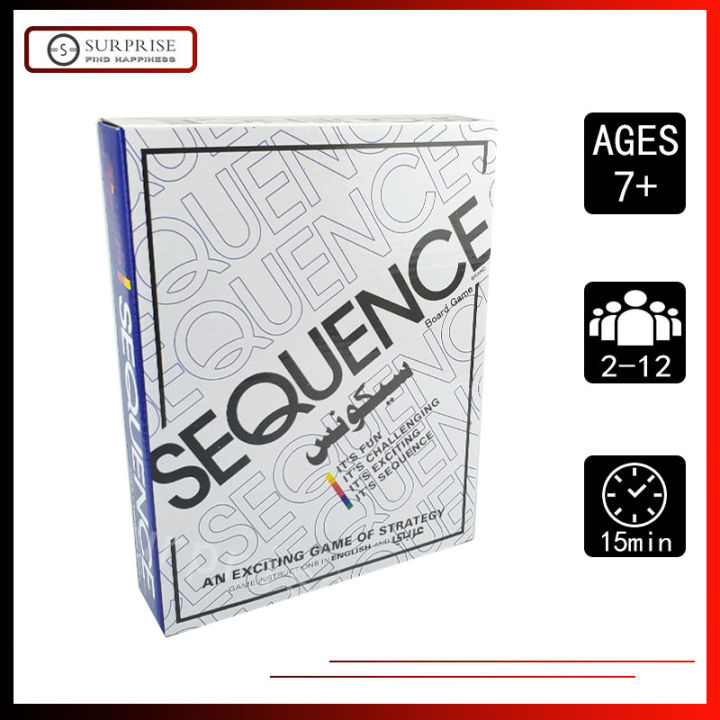 Sequence Board Game Fun Family Friendly Party Strategy | Lazada Singapore