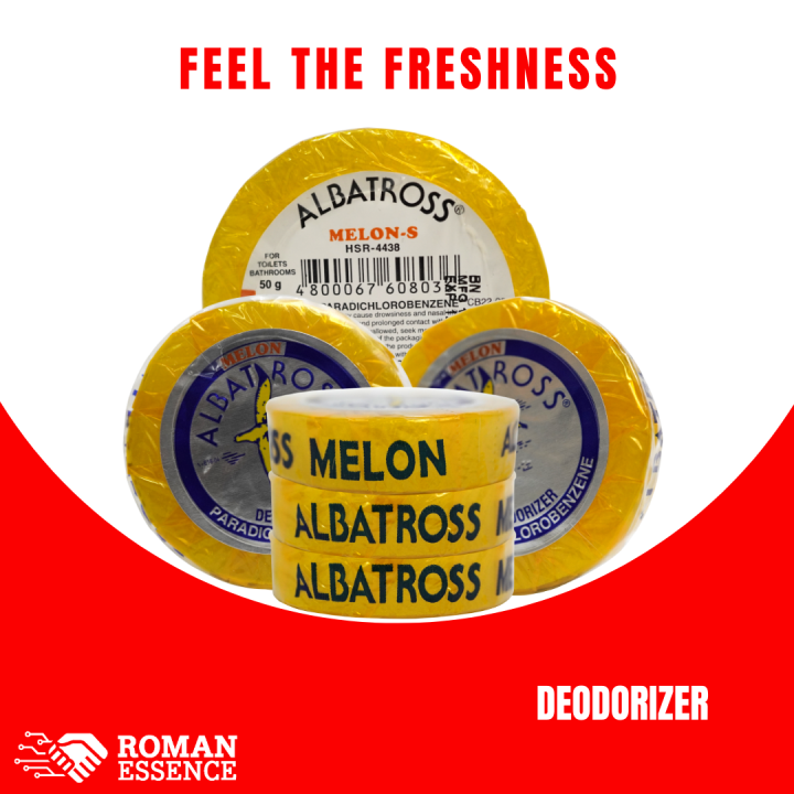 Albatross Bathroom Deodorizer Refill | Melon | 50g | 12 Pieces / Pack ...