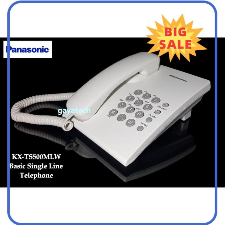 ⭐ [100% ORIGINAL] ⭐ Panasonic KX-TS500 Single Line Telephone-White (TM, Maxis, Time - House ...