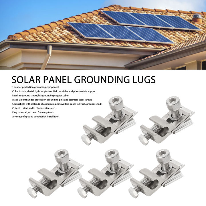 Solar Mounting System Grounding Clips Easy To Install Solar Panel ...