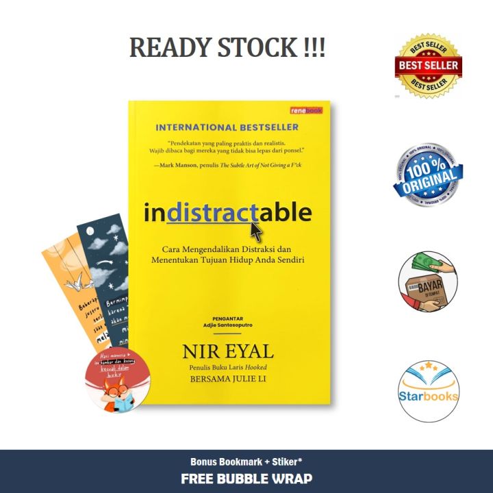Renebook - Buku Indistractable By Nir Eyal dan Julie Li (Motivasi) | Lazada Indonesia