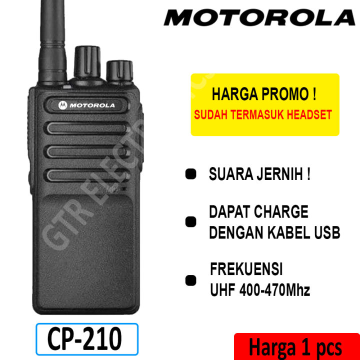 HT Motorola CP210 UHF Handy Talky Walkie Talkie UHF 5W Radio Komuikasi Jarak Jauh | Lazada Indonesia