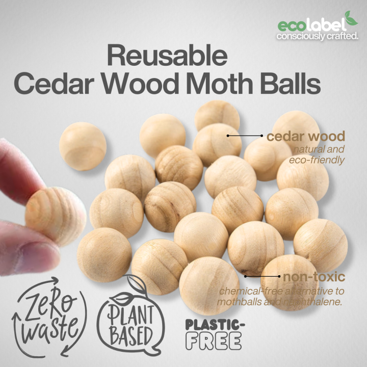 Eco-friendly Reusable Non-toxic Natural Cedar Wood Moth Balls ...