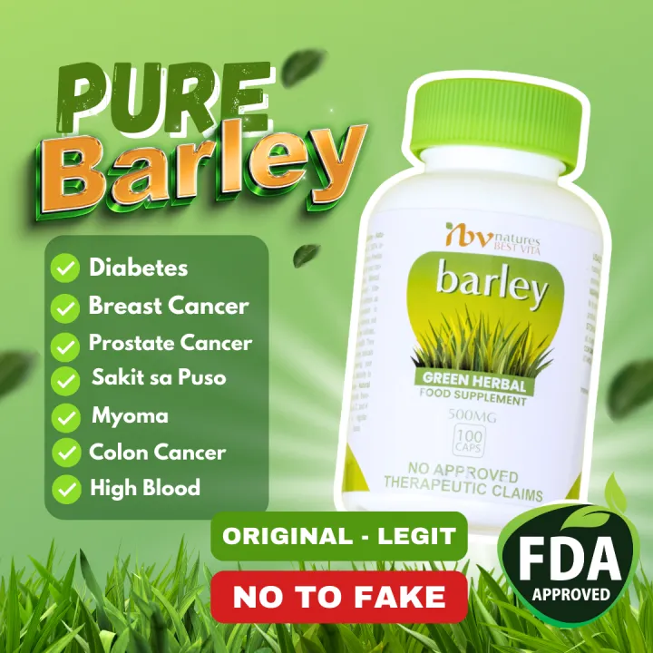 Pure Barley Capsules 100 Capsules 500mg | Lazada PH