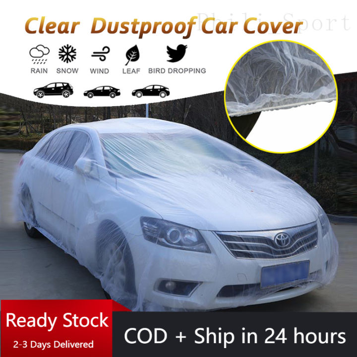 Disposable Car Cover PE Plastic Waterproof Dustproof Transparent Car ... Disposable Car Cover PE Plastic Waterproof Dustproof Transparent Car ...