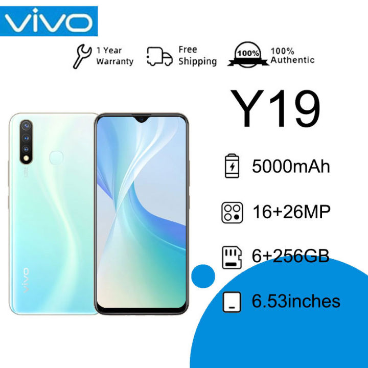 Vivo Y19 Original Cellphone 8+256GB Gaming phone 6.53inch Screen New ...