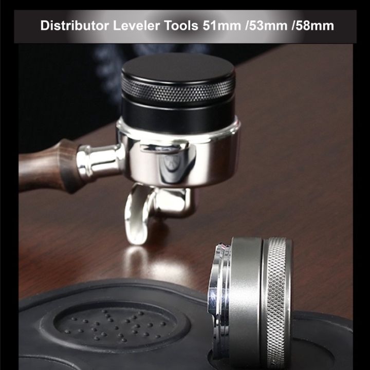 Espresso Coffee Distributor Leveler Tools Height Adjustable 51mm / 53mm ...