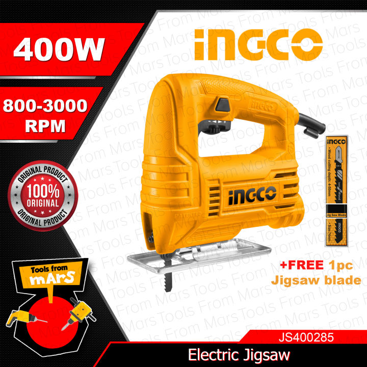 INGCO Jigsaw 400W JS400285P TOOLS FROM MARS IPT | Lazada PH