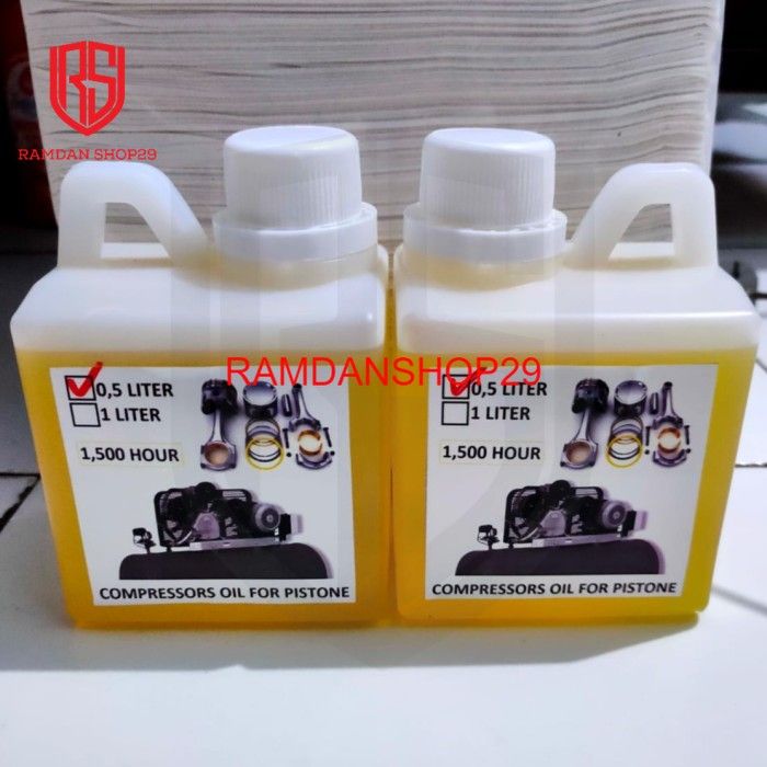 Oli Kompresor Angin Piston 0,5 1/2 Liter Oli Kompresor Portable ...