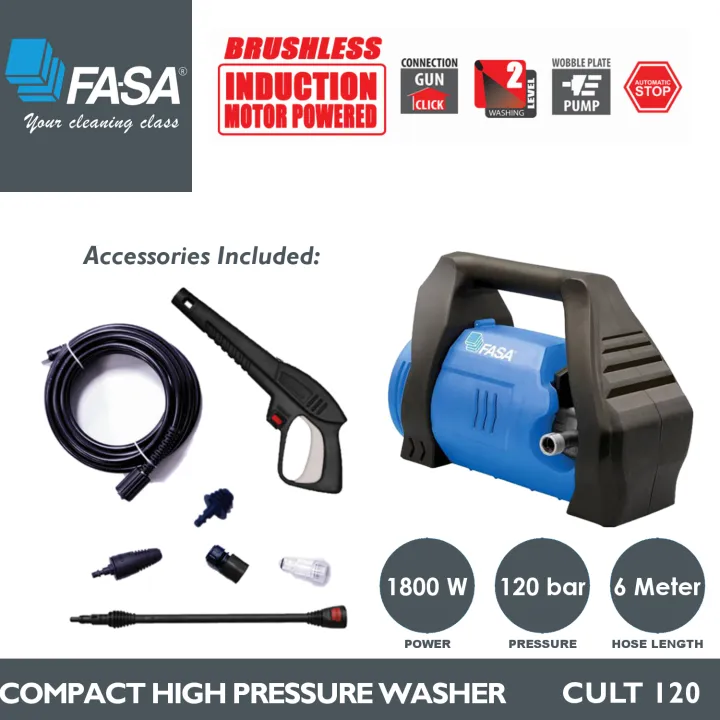 FASA CULT 120 Brushless Compact Portable Cold Water High Pressure Power ...