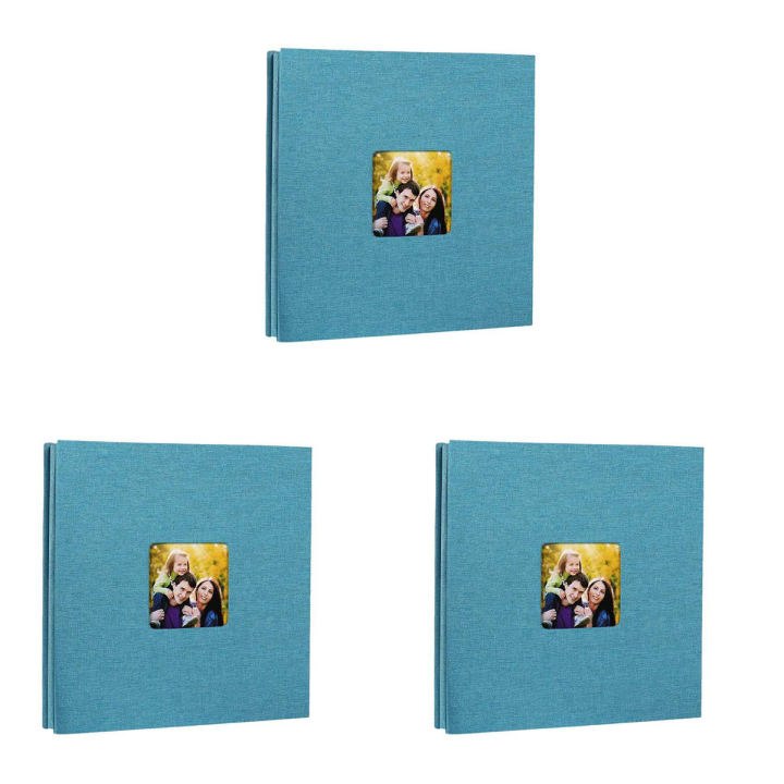 (DTVB) 3X Photo Album Self Adhesive Scrapbook for Wedding/Family/Lovers ...