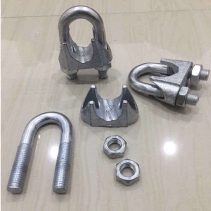 16mili / 5/8”inci klem kabel besi klem kabel sling cable clamp iron ...