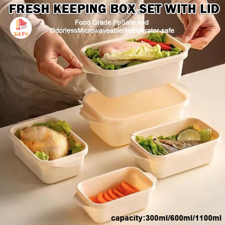 Fresh Keeping box with sealed lid Food trays Food keeper storage box ...