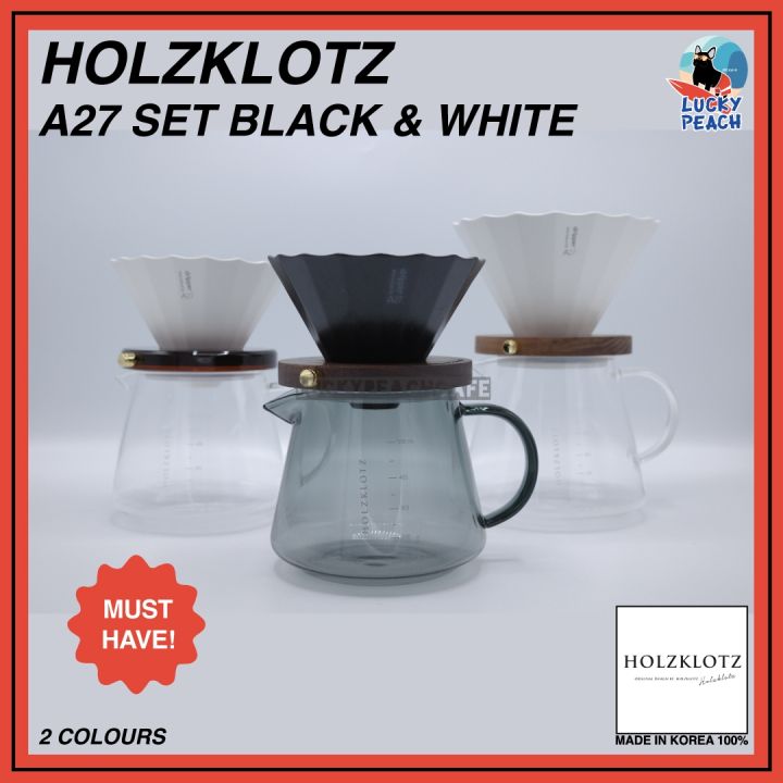 HOLZKLOTZ A27 Dripper Set Black Style V60 [Cone Shape] ดริปเปอร์เพิ่ม ...