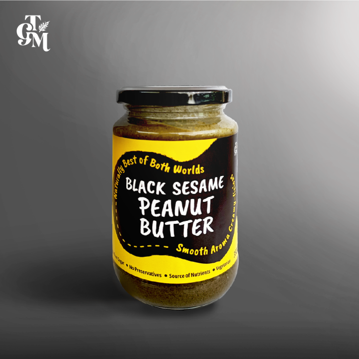 Pure Black Sesame Mixed Peanut Butter Spread 350g（Vegetarian 素食） | Lazada