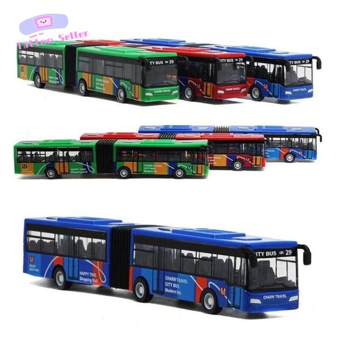 STKE 4 Wheels Birthday Gift Educational Toys Car Bus Model Toy Vehicles ...