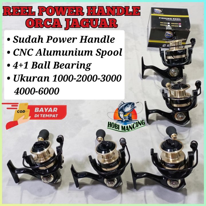 Reel Power handle Orca Jaguar 1000 2000 3000 4000 6000 spinning kuat ...