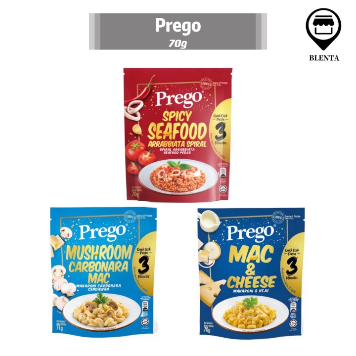 [Buy 5 Free 1]Prego Quick Cook Pasta Mac & Cheese / Spicy Seafood ...