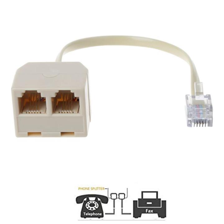 16cm Telephone Splitter One Point Two Rj11 Telephone Line Extender ...