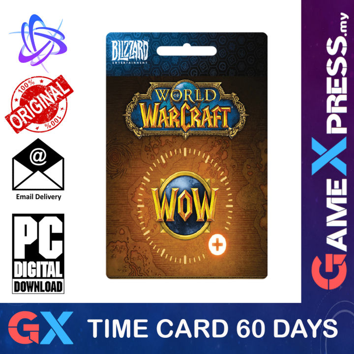 World of Warcraft 60 Days (US) Game Time Card PC Game Blizzard Platform - WOW | Lazada