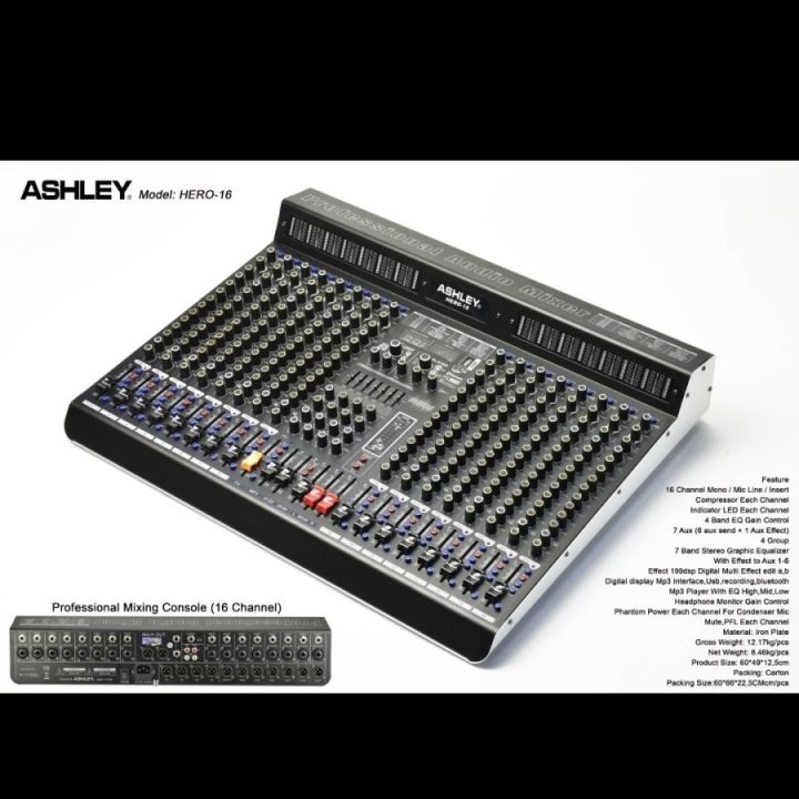 Mixer Audio Ashley 16 Channel Ashley HERO16 HERO 16 | Lazada Indonesia