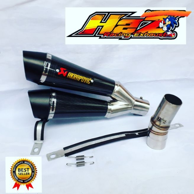 Knalpot Akrapovic cabang Slip on Ninja 250cc CB150R CBR150R CBR 250R ...