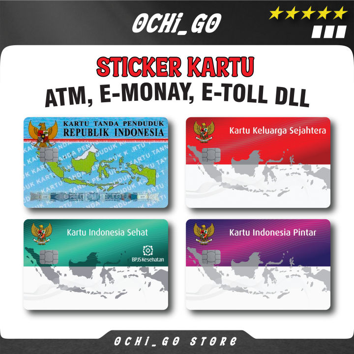 Stiker Sticker Kartu Atm Garskin Skin Card Pelindung KTP BPJS KIP ...