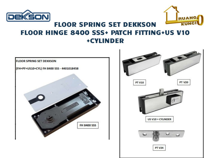 Engsel Floor Spiring Set Dekkson 8400 Komplit Patch Fitting | Lazada ...