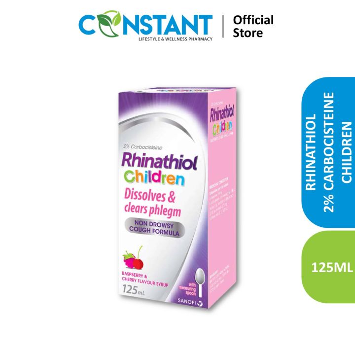 Rhinathiol Syrup 2% Carbocisteine (125ml) For Children | Lazada