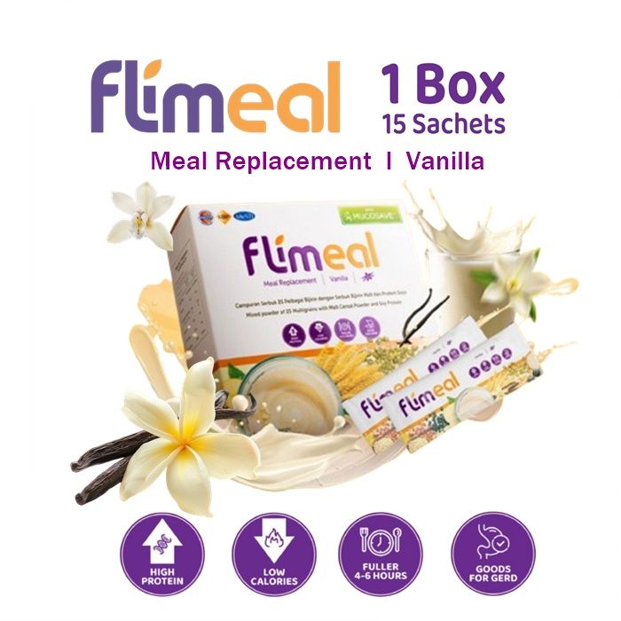 Flimeal Vanilla Box (15 Sachets) – Nutritious Meal Replacement, High ...