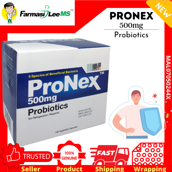 Pronex Probiotics 500mg 100 vegetable capsules (Exp 03/2026) | Lazada